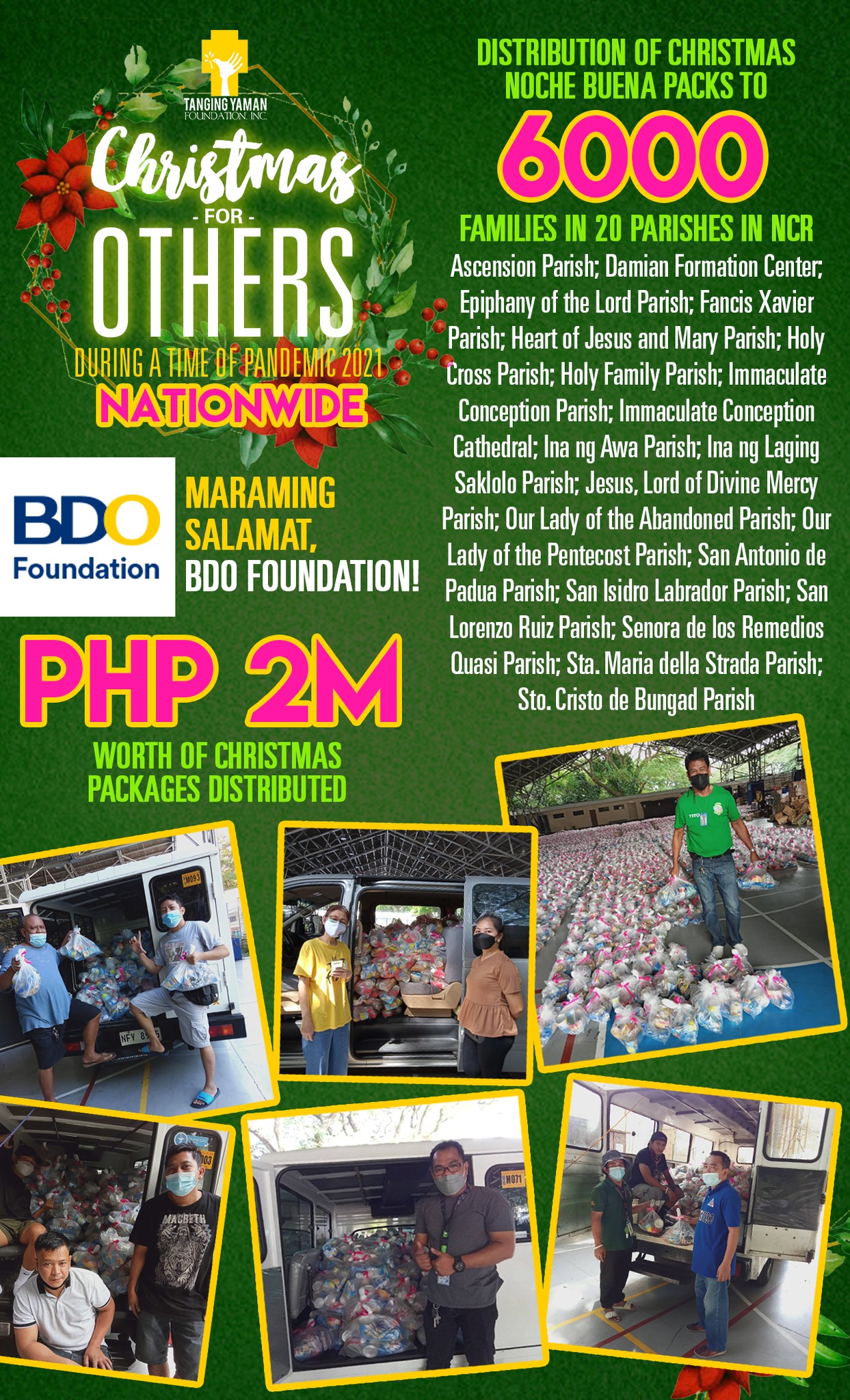 Maraming Salamat, BDO Foundation!